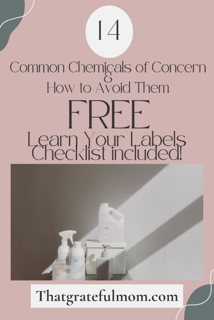 Chemicals of Concern Checklist for a Safer and Cleaner Home